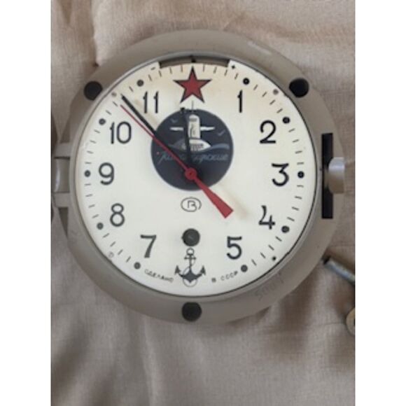 Accents | Russian Vostok Red Star Soviet Navy Submarine U Boat Clock Navy Clock Key | Poshmark